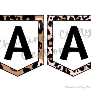 Leopard Banner Sign Letters - Etsy