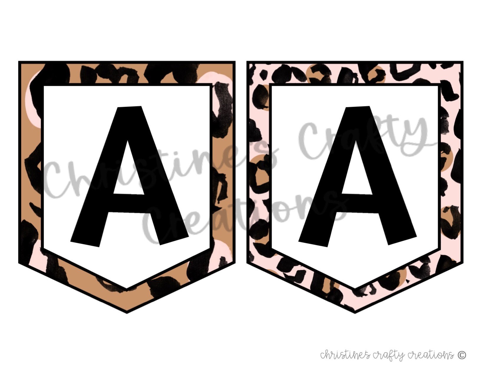 Leopard Banner Sign Letters - Etsy
