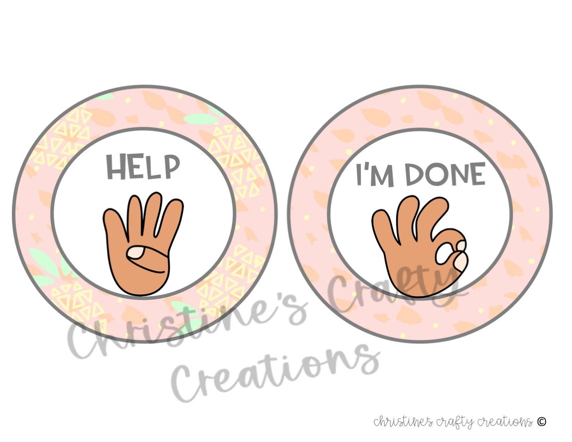 Pineapple Hand Signals L Multicultural and Editable - Etsy