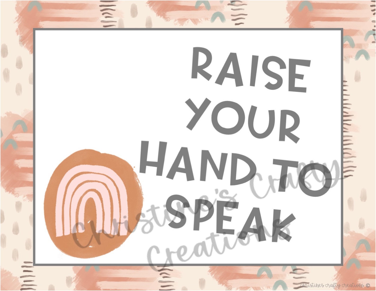 Rustic Boho Classroom Rules Posters L Editable - Etsy