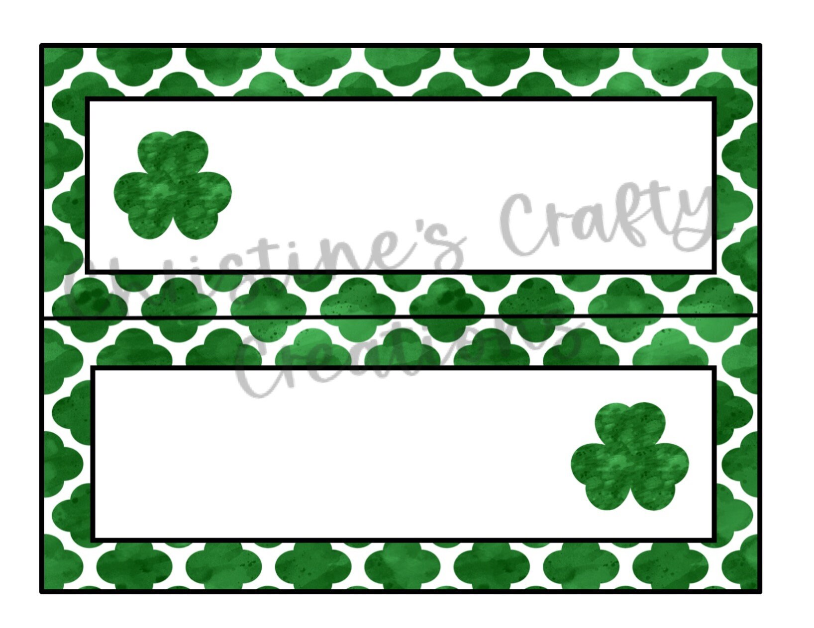 St. Patrick's Day Name Tags - Etsy