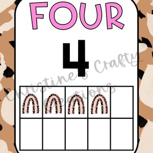 Leopard Number Posters 0-20 - Etsy