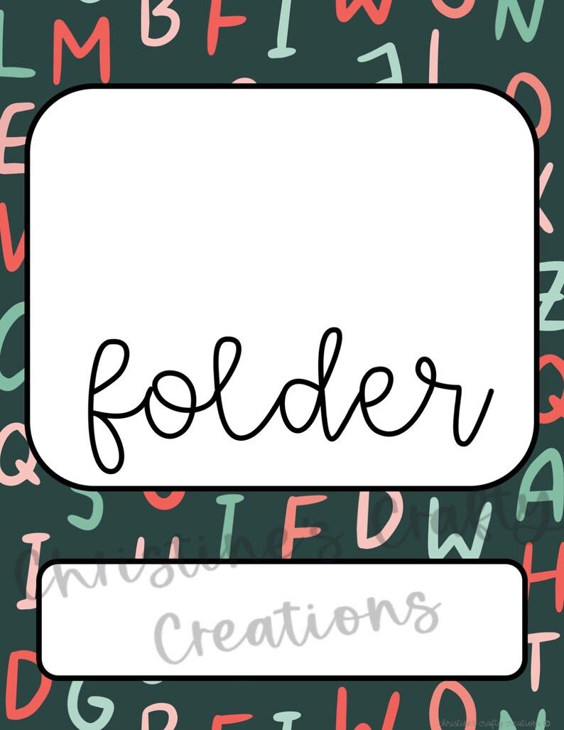 Preppy Dalmatian Folder Covers L Editable - Etsy