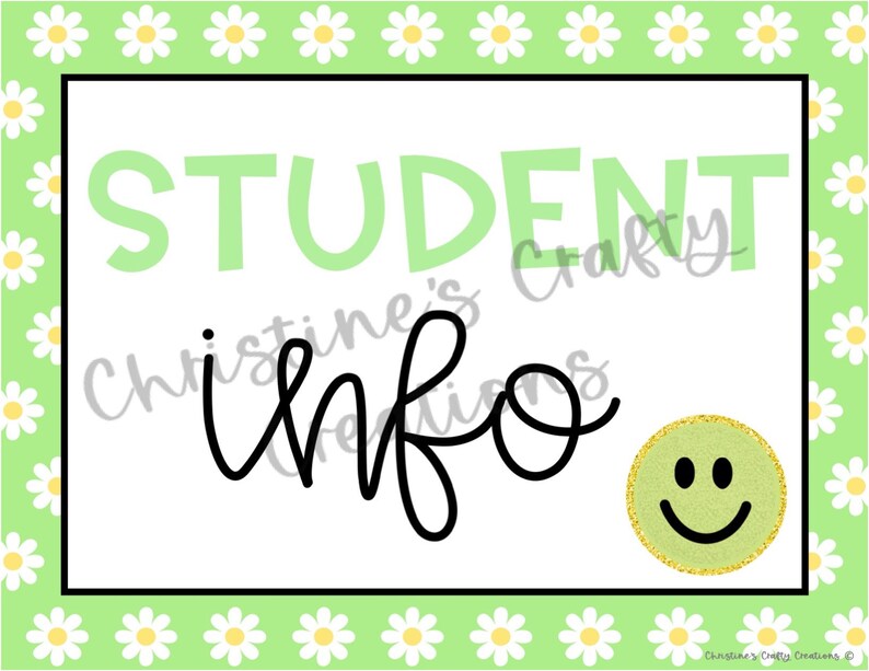 Retro Daisy Meet the Teacher Packet L Editable Materials - Etsy