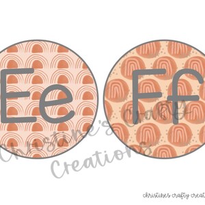 Rustic Boho Word Wall Letters - Etsy