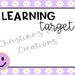 Retro Daisy Learning Targets L Editable - Etsy