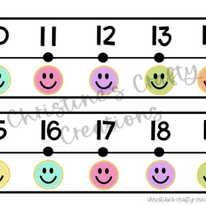 Groovy Leopard and Dalmatian Number Line Posters 0-120 - Etsy