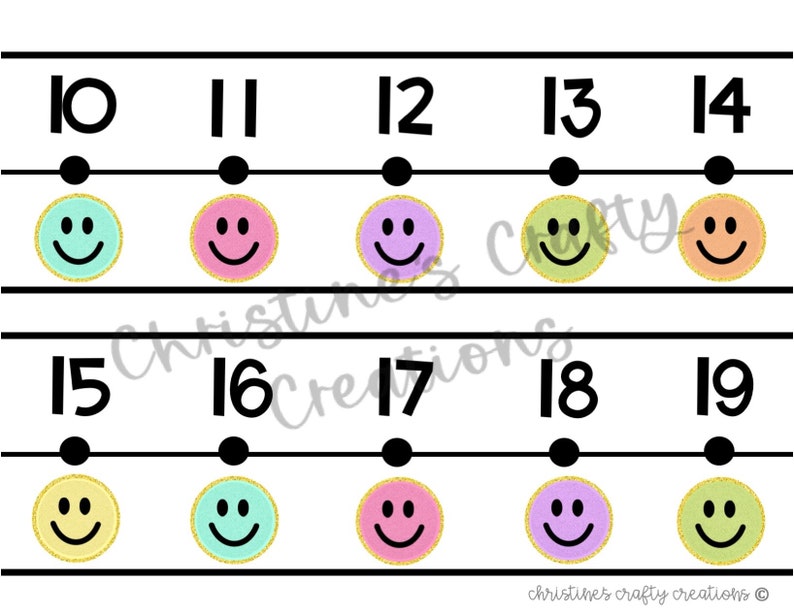 Groovy Leopard and Dalmatian Number Line Posters 0-120 - Etsy