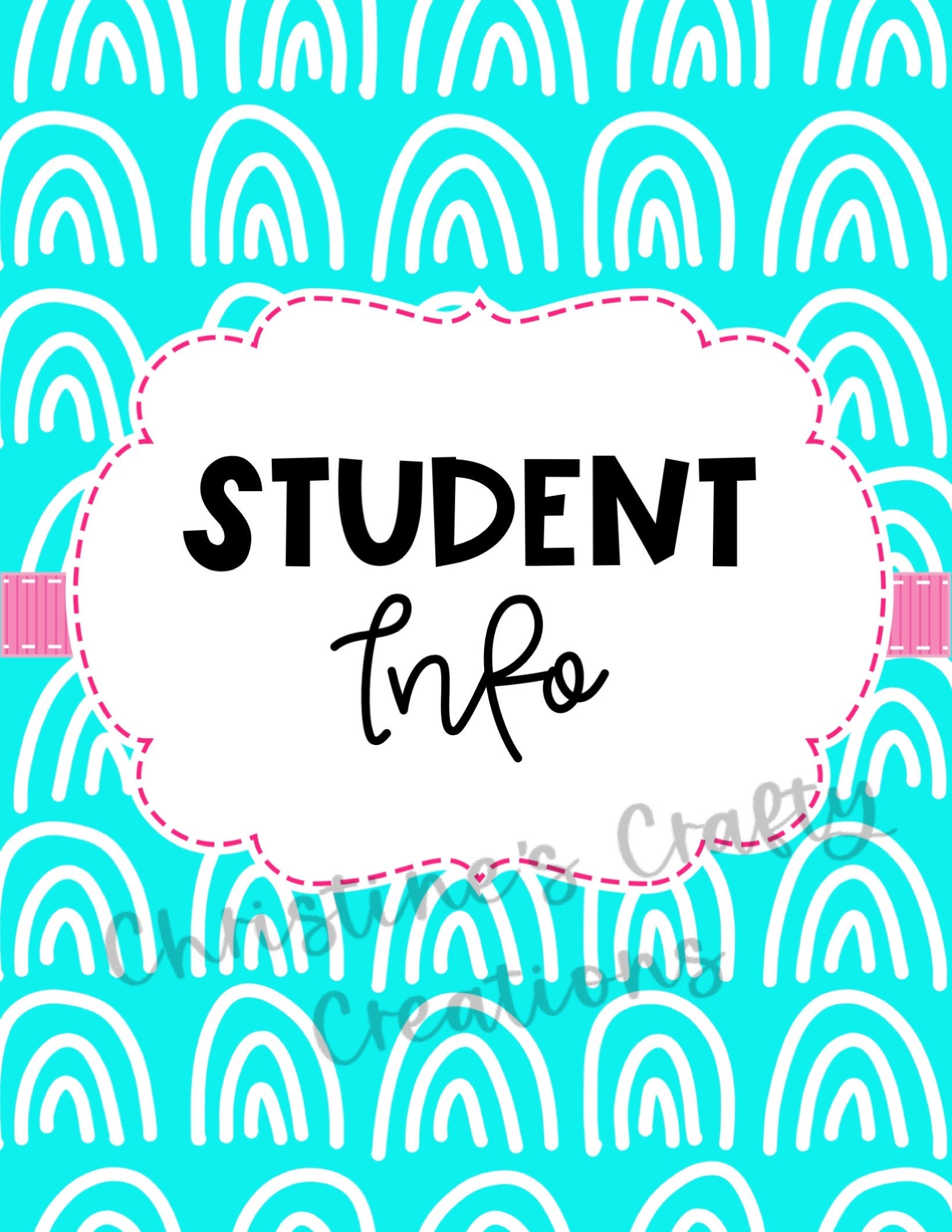 Bright Rainbow Boho Binder Covers and Spines L Editable - Etsy