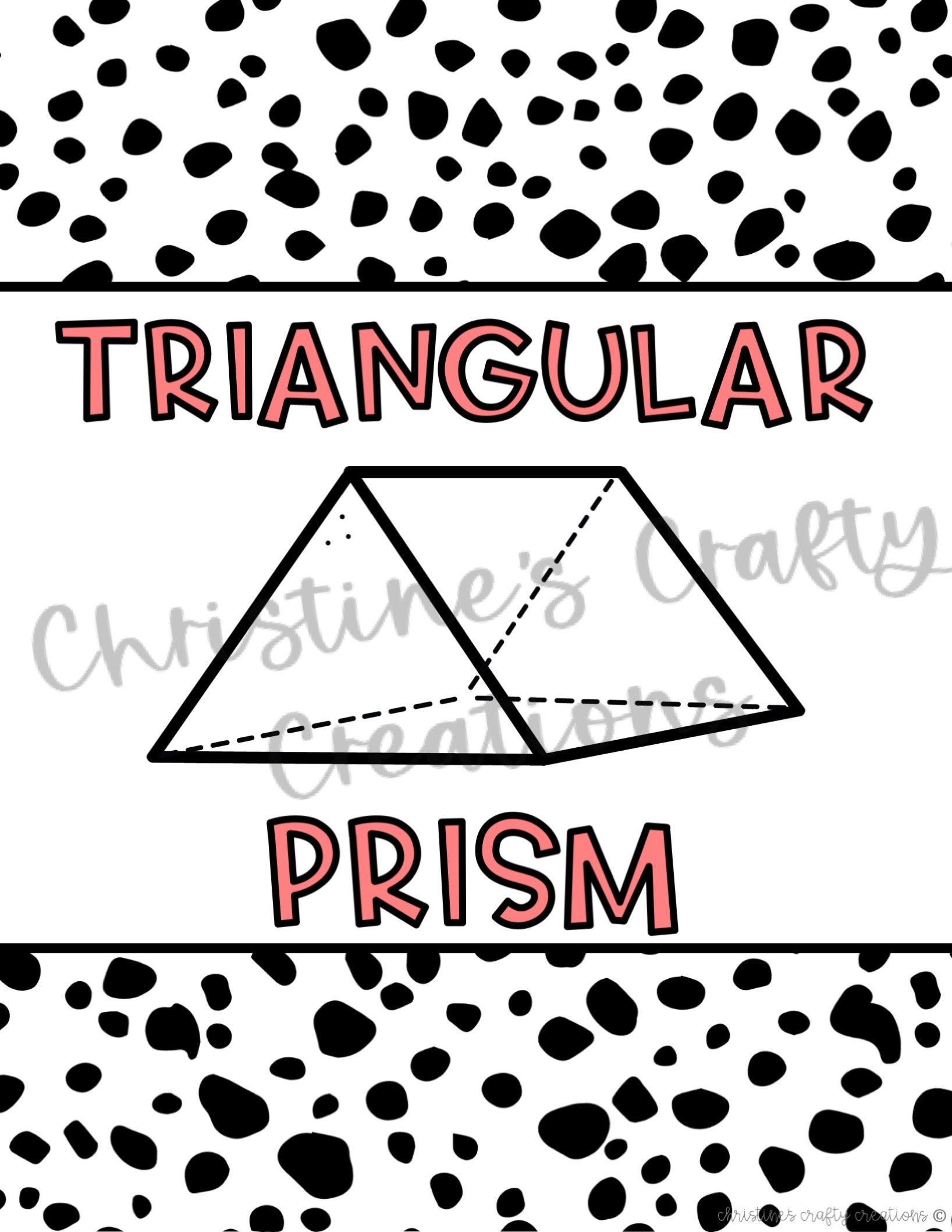 Preppy Dalmatian 3D Shape Posters - Etsy