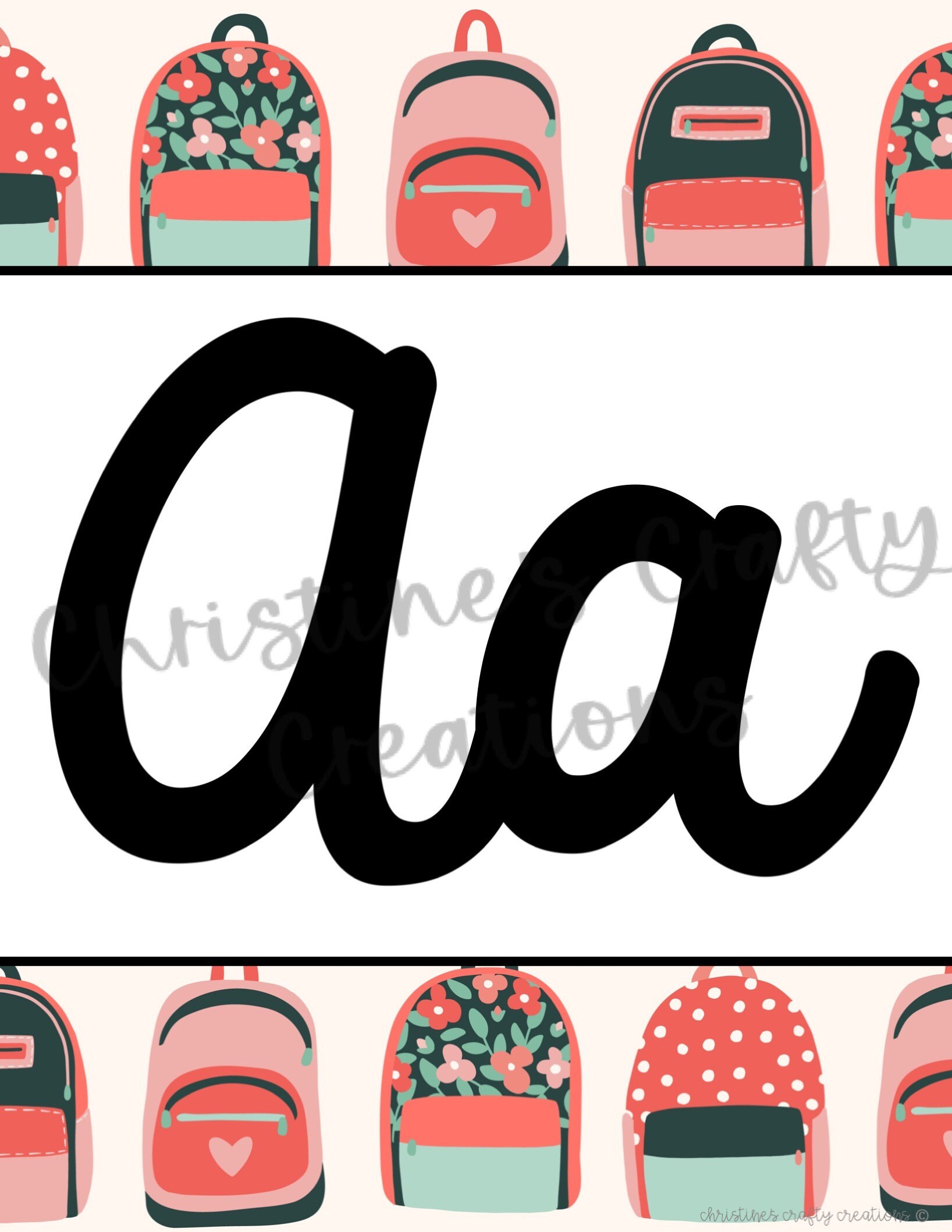 Preppy Dalmatian Alphabet Posters - Etsy