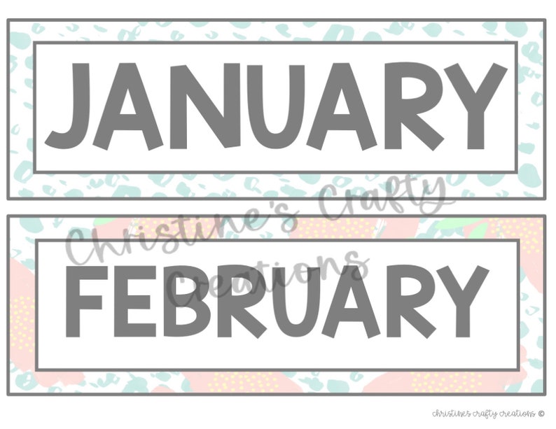 Pineapple Calendar Labels L Editable - Etsy