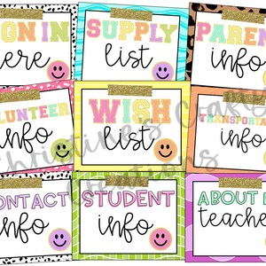 Groovy Leopard and Dalmatian Meet the Teacher Packet L Editable Forms ...