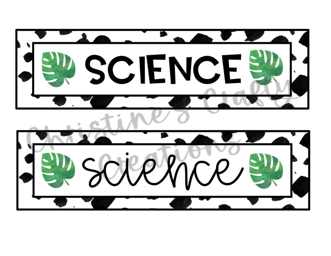 Tropical Leaves Learning Targets - Etsy