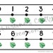 Tropical Leaves Number Line - Etsy