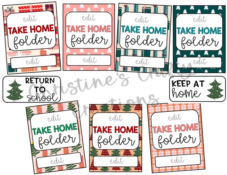 Classroom Student Folder Covers L Editable - Etsy