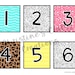 Groovy Leopard and Dalmatian Calendar Labels L Editable - Etsy