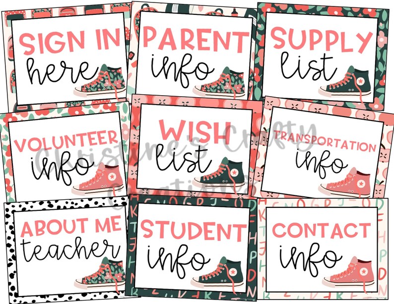 Preppy Dalmatian Meet the Teacher Packet L Editable Materials - Etsy