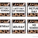 Leopard Calendar Labels L Editable - Etsy