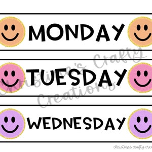 Retro Daisy 10 Drawer Labels L Editable - Etsy