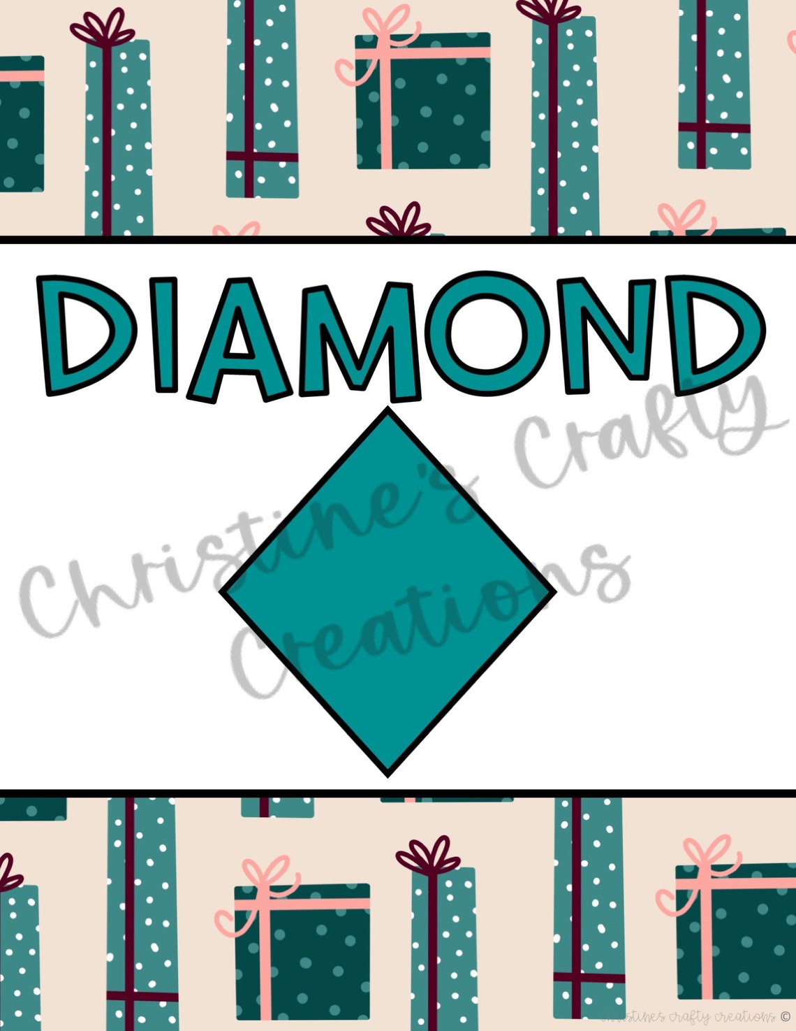 Christmas 2D Shape Posters - Etsy
