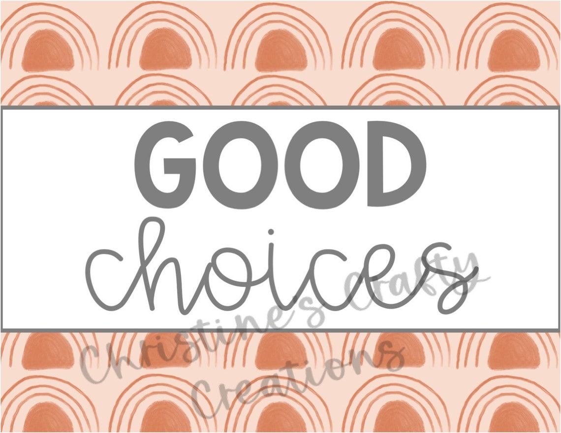 Rustic Boho Behavior Chart L Editable Clip Chart - Etsy