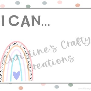 BOHO Learning Targets L Editable - Etsy