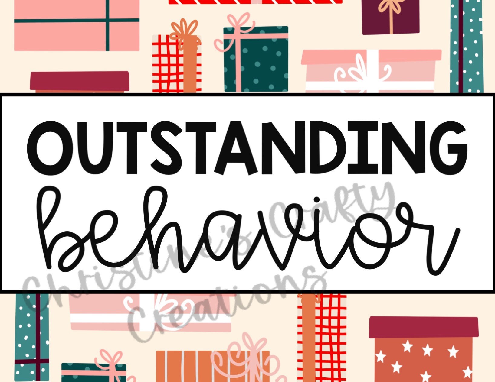 Christmas Behavior Chart L Editable Clip Chart - Etsy
