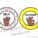 Bright Rainbow Boho Hand Signals L Multicultural and Editable - Etsy