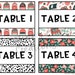 Preppy Dalmatian Table and Cubby Numbers - Etsy