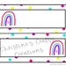 Bright Rainbow Boho Name Tags L Editable - Etsy