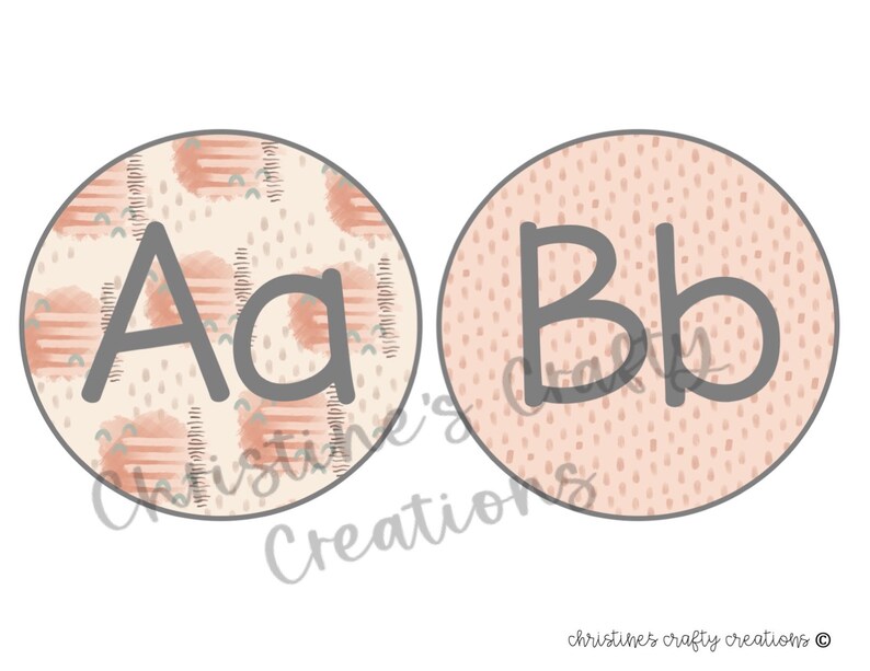 Rustic Boho Word Wall Letters - Etsy