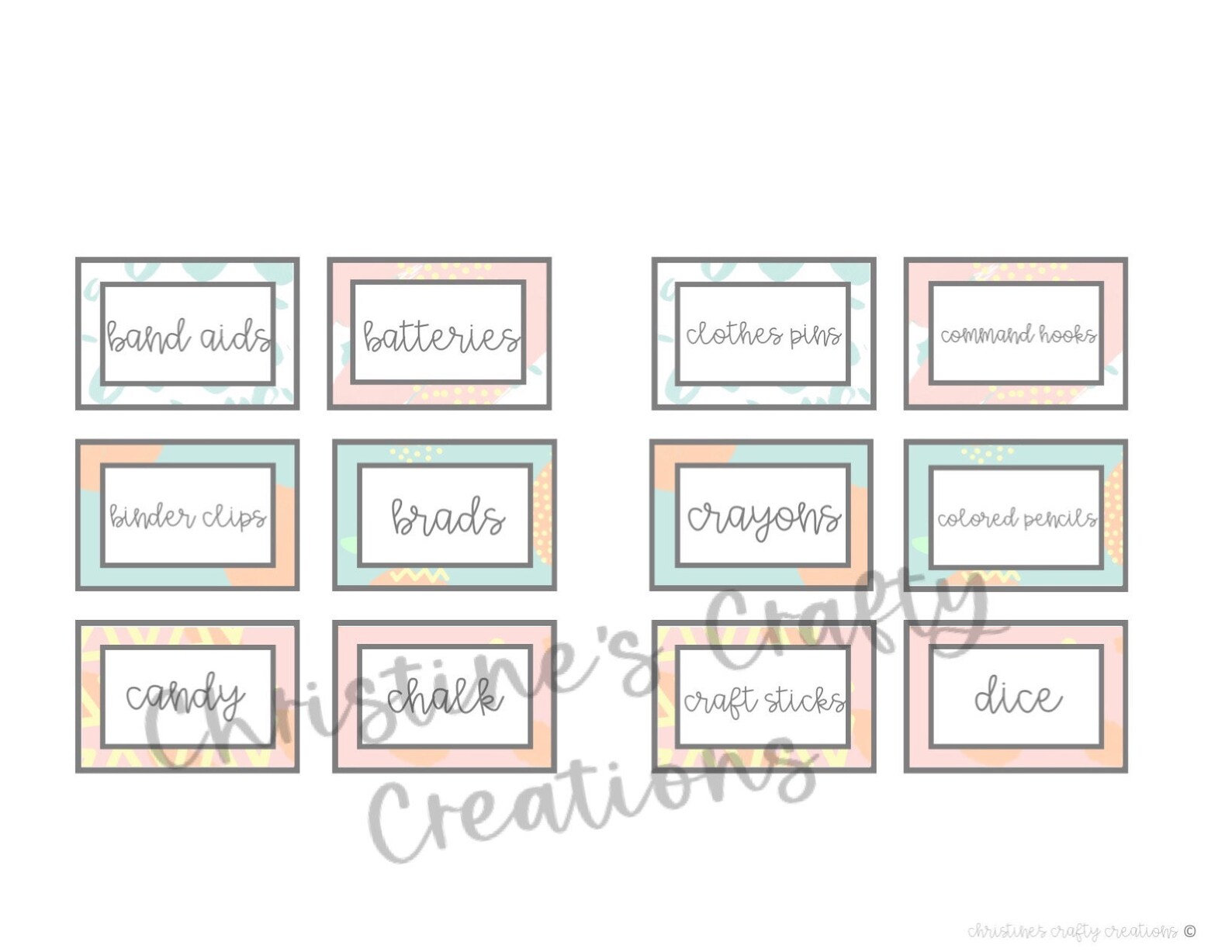 Teacher Toolbox Labels L Editable - Etsy