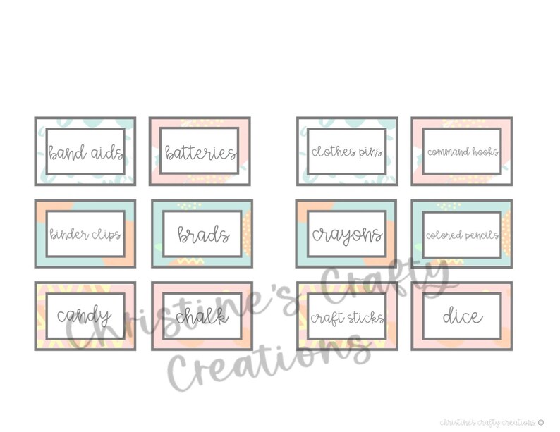 Teacher Toolbox Labels L Editable - Etsy