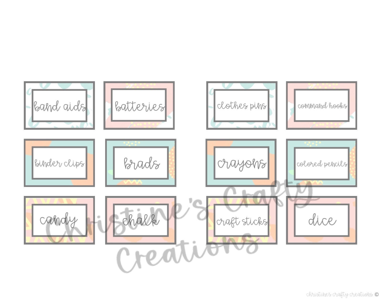 Teacher Toolbox Labels L Editable - Etsy