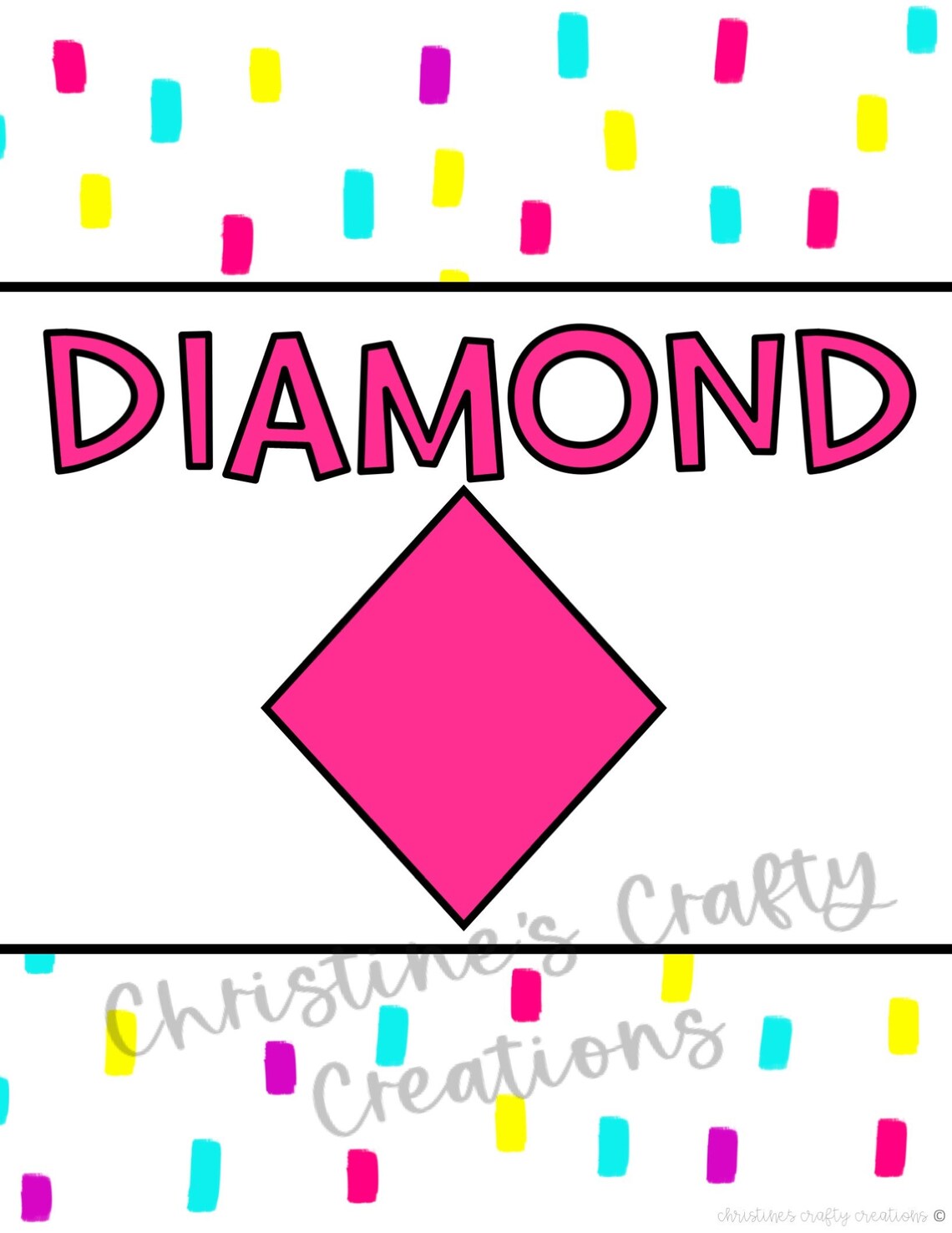 Bright Rainbow Boho 2D Shapes Posters - Etsy