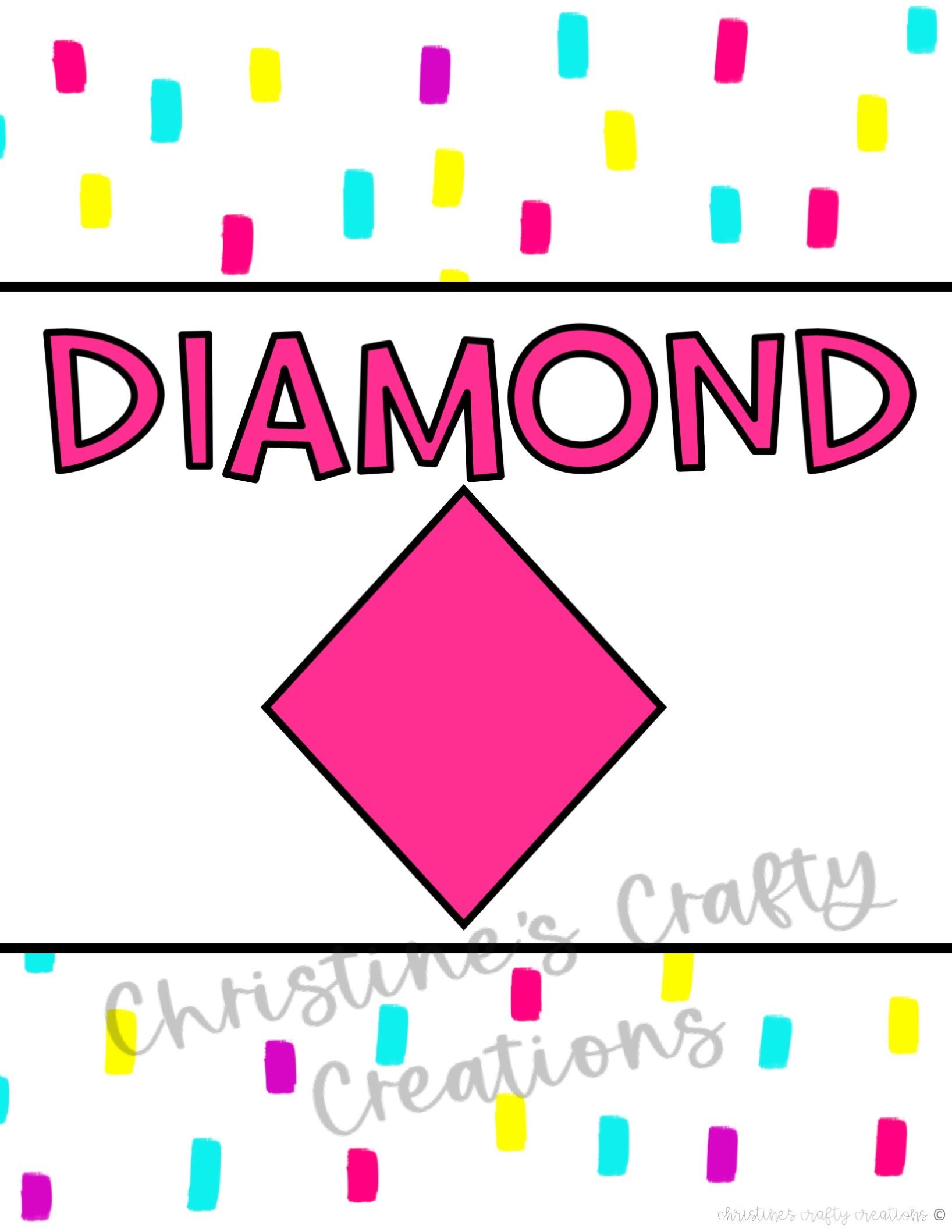 Bright Rainbow Boho 2D Shapes Posters - Etsy