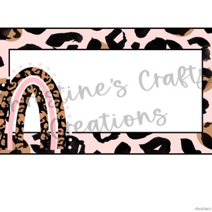 Leopard 12 Drawer Labels L Editable - Etsy