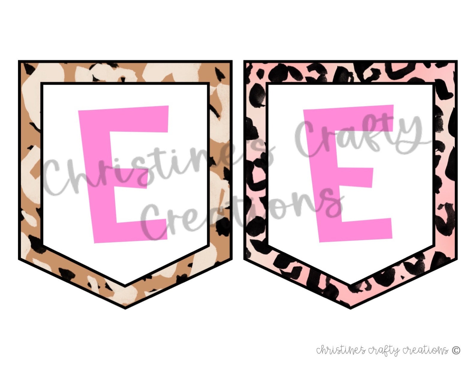 Leopard Banner Sign Letters - Etsy