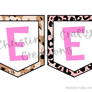 Leopard Banner Sign Letters - Etsy