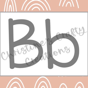 BOHO Alphabet Posters - Etsy