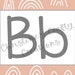BOHO Alphabet Posters - Etsy