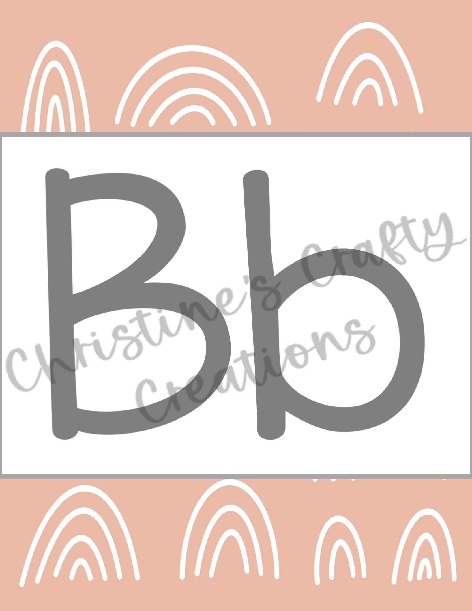 BOHO Alphabet Posters - Etsy