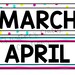 Bright Rainbow Boho Calendar Labels L Editable - Etsy