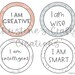 BOHO Affirmation Circles L Affirmation Mirror - Etsy