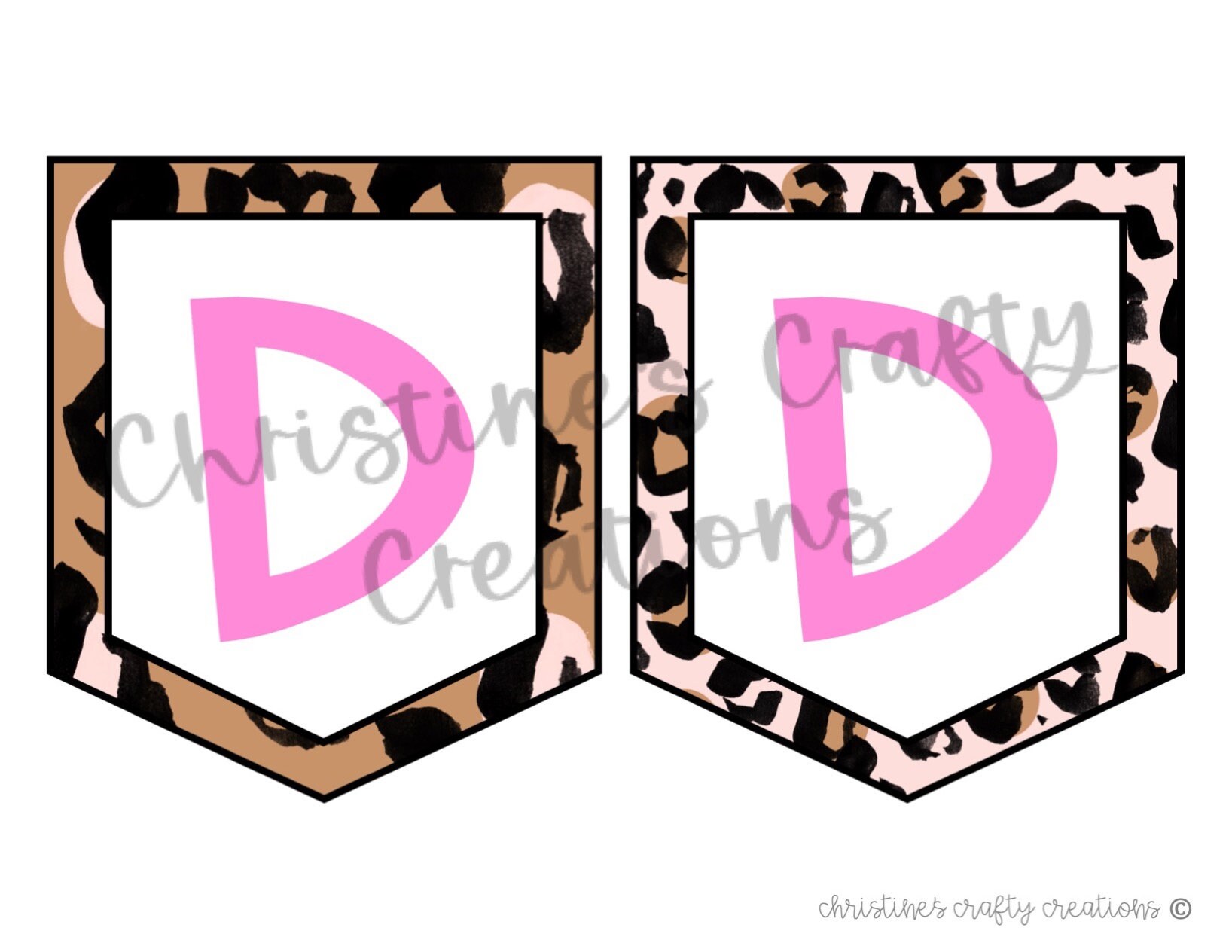 Leopard Banner Sign Letters - Etsy