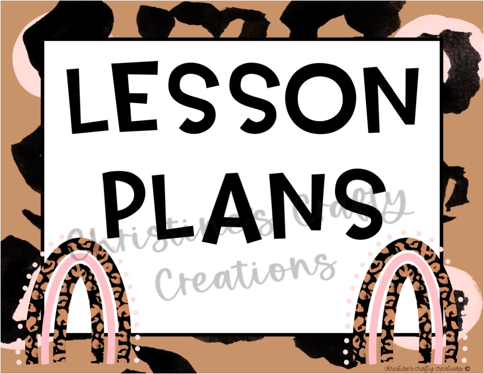 Leopard Crate Labels and File Tabs L Editable - Etsy