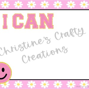 Retro Daisy Learning Targets L Editable - Etsy