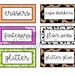 Groovy Leopard and Dalmatian Toolbox Labels L Editable - Etsy