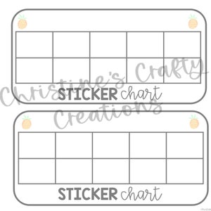 Pineapple Sticker Chart L Editable - Etsy